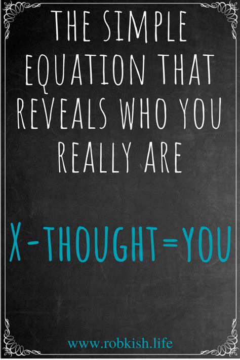 The Simple Equation That Reveals Who You Really Are