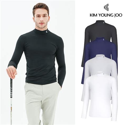 핫딜 김영주 남성 골프웨어 봄 여름 가을 차이나 냉감 쿨링 Uv차단 기능성 긴팔 이너 티셔츠 딜팡 골프용품 전문쇼핑몰