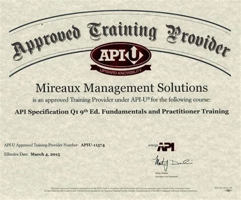 Api Q1 Fundamentals And Practitioner Courses Mireaux Houston