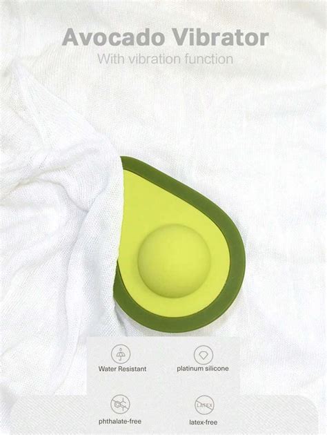 Silicone Avocado Shaped Clitoral Vibrator Womens Sex Toy With 10