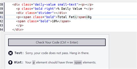 Help 2weeks Stuck On This Step Of Html Nutritions Lable Html Css