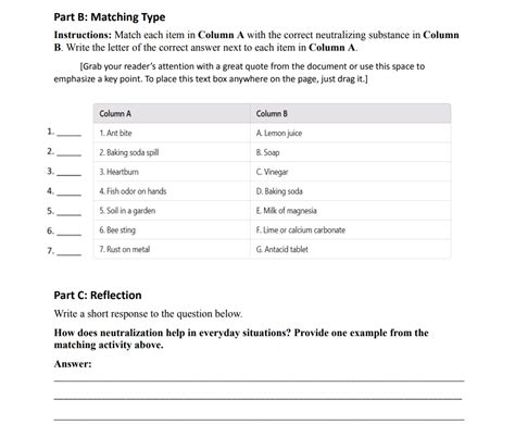 Part B Matching Type Instructions Match Each StudyX