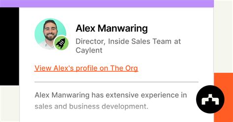 Alex Manwaring Director Inside Sales Team At Caylent The Org