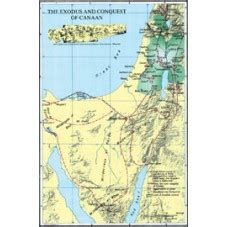 Map Of Exodus And Conquest Of Canaan The Exodus From