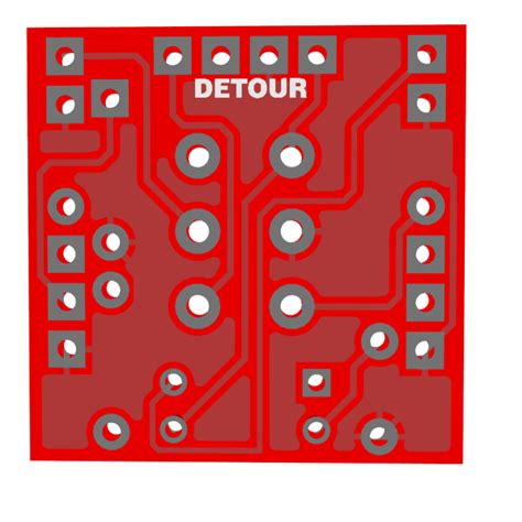 Detour Optical Bypass Pcb Rullywow Diy Guitar Pedal Pcb Store