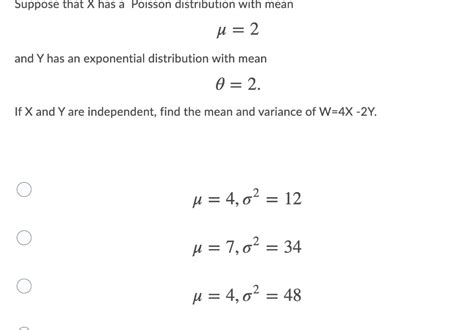 Solved Suppose That X Has A Poisson Distribution With Mean H Chegg Com