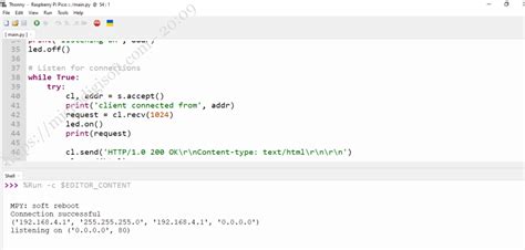 Raspberry Pi Pico W Soft Access Point Web Server