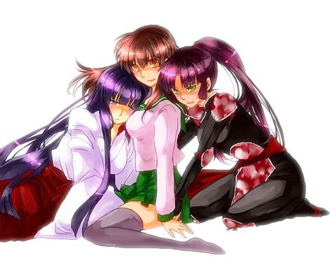 Kikyo Kagome And Sango Inuyasha Girls Inuyasha Fan Art