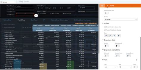 Sap Analytics Designer How To Show And Hide Widgets In Tabstrips