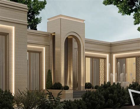 New Classic Villa On Behance Architecture Exterior Classic Elevation