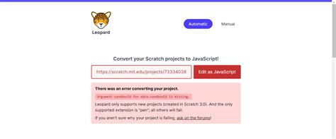 Error When Converting A Project · Issue 149 · Leopard Js Leopard · Github