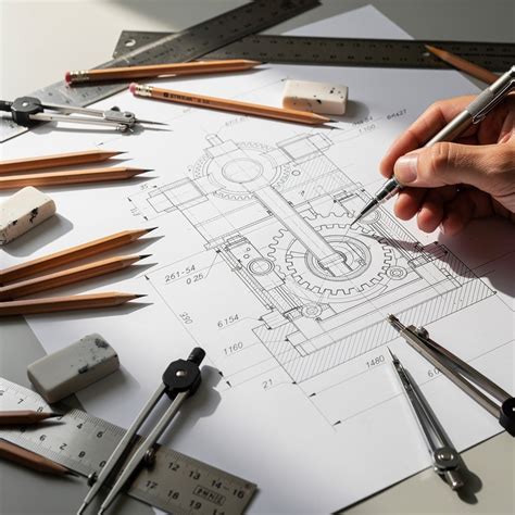 Free Technical Drawing Workspace Image Drafting Technical Drawing