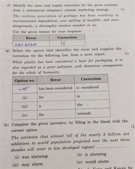 identify the error and supply correction for the given sentence from a c