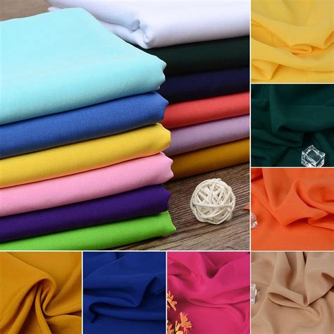 Buy Mixed Plain Solid Color Cotton Fabric Quilting Sewing Craft