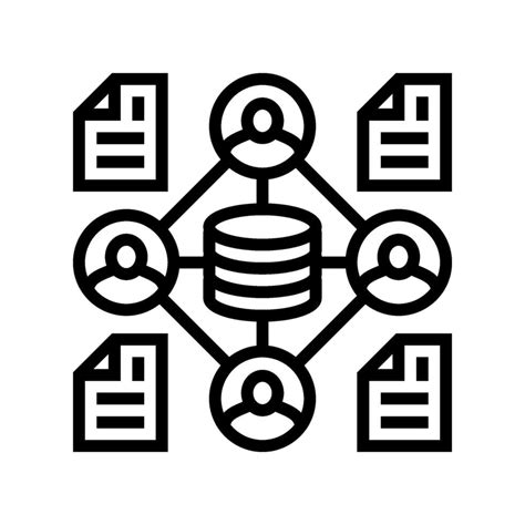 Distributed Ledger Decentralized Application Line Icon Illustration 57813166 Vector Art At Vecteezy