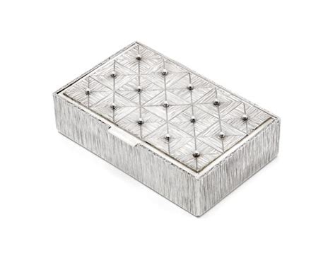 Bonhams Gerald Benney A Silver Box London 1975 Underside Stamped