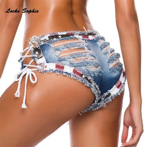 Low Waist Sexy Womens Jeans Denim Shorts Summer Fashion Denim National