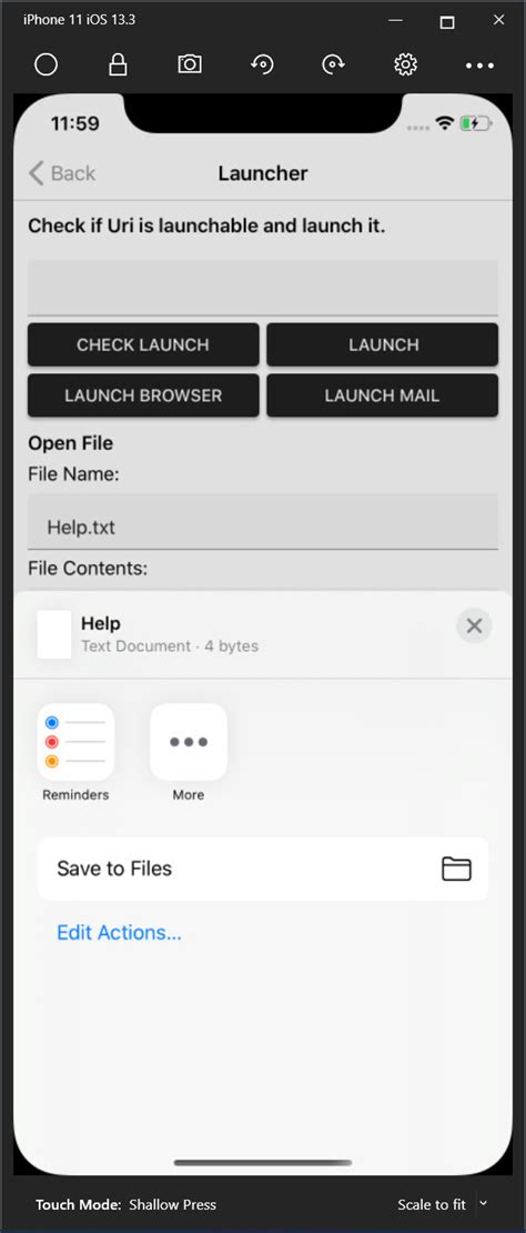 Bug Ios Launcheropenasync Doesnt Actually Open The File · Issue