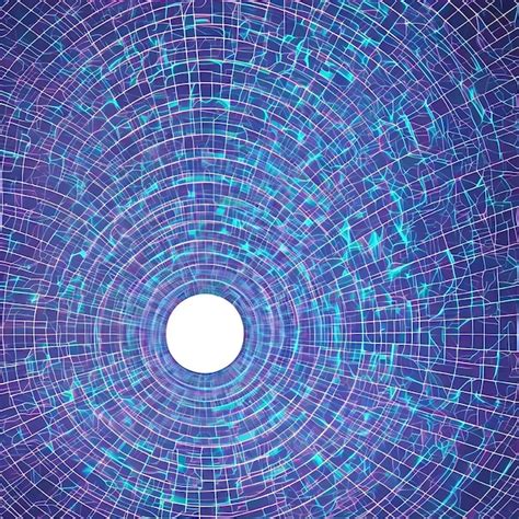 Premium AI Image A Blue Circle With A White Circle In The Center That Says The Universe
