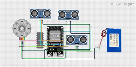 esp32 controlled robotic vehicle with ultrasonic distance sensing and