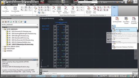 Autodesk Autocad Electrical 2014 Tutorial Plc Module Specifications Youtube