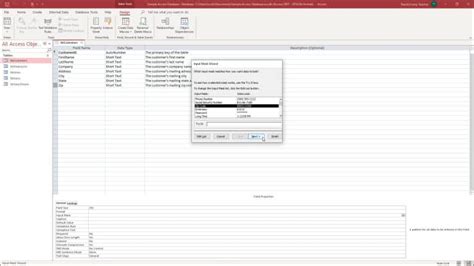 Create Input Masks In Access Instructions Teachucomp Inc