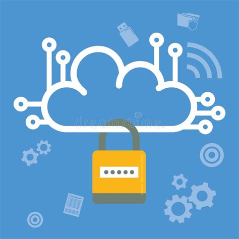 Privacy And Security System Graphic Icons Stock Vector Illustration Of Digital Concept 62772551