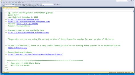 sql server diagnostic information queries for december 2020 glenn s