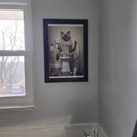 Brown Cockapoo On The Loo Funny Toilet Humour Dog Print Etsy