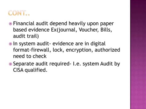 Information System Audit Pptx Business Business And Finance