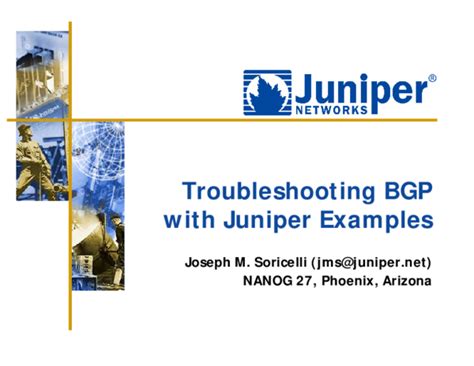 Pdf Troubleshooting Bgp With Juniper Examples