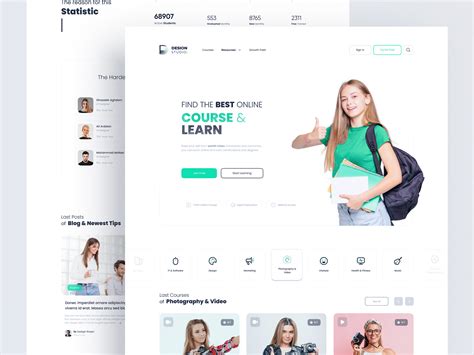 Lms Platform Home Page Design By Ali Sarlak For Desion Agency On Dribbble