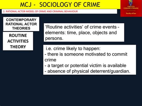 2 3 Classical Criminology Rational Actor Model Of Crime And Criminal