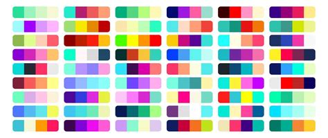 Vector Color Palette Set Design Template 14398503 Vector Art At Vecteezy