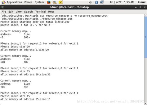 操作系统 存储管理——动态不等长存储资源分配算法 Csdn博客