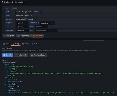 grafana v8 3 3 setting up influxql influxdb 2 0 3 data source again influxdb grafana