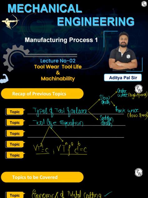 662e821f31ef6a0018b90a42 Tool Wear Tool Life And Machinability 02 Class Notes Pdf