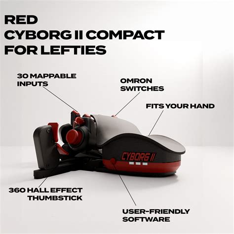 Azeron Cyborg Ii Compact Pc Gaming Keypad With 360 Analog Thumbstick