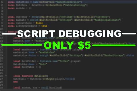 debug your roblox script by icewolfscripts fiverr