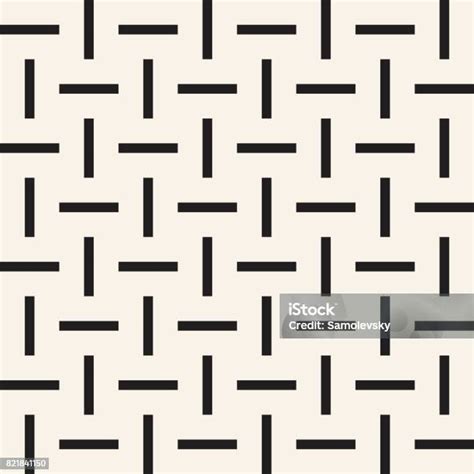 Crosshatch Vector Seamless Geometric Pattern Crossed Graphic Rectangles Background Checkered