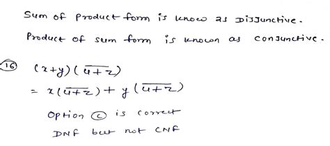 Answered 16 Select The Description That Characterizes The Boolean Expression X Y U Z A