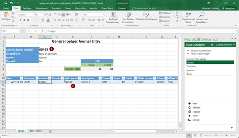 Dynamics 365 General Journal Excel Imports Microsoft Bizapps Finance And Controlling