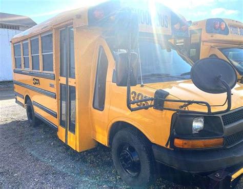 2012 Chevrolet Express 3500 Thomas Minotour Small School Bus 30s