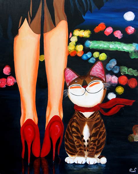 Cat Art Catmasutra Acrylic Paintings And Collectibles By Singapore