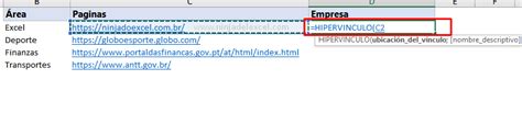 Función De Hipervínculo En Excel Hojas De Cálculo Profesionales