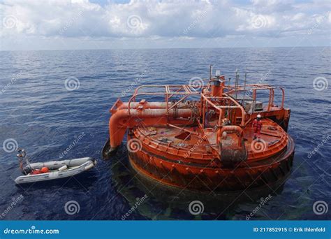 Spm Single Point Mooring Buoy Offshore Editorial Photo 217852919