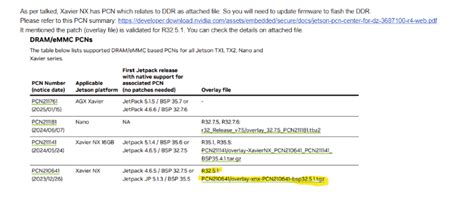 Jetson Xavier Nx Jetpack 46 Old Som Accepts New Dram Patch Any