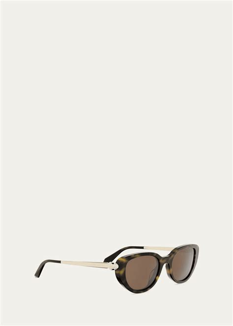 Bvlgari Serpenti Forever 50mm Oval Acetate And Metal Sunglasses