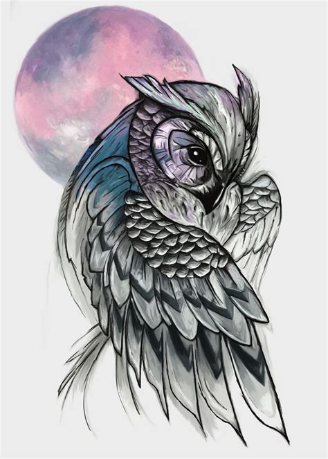 Owl Sketch Tattoo At George Guerra Blog