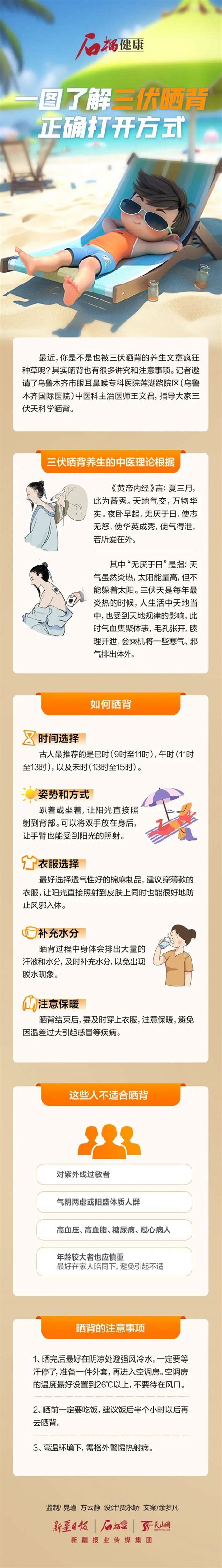一图了解三伏晒背正确打开方式 博尔塔拉 李强 段梦茹